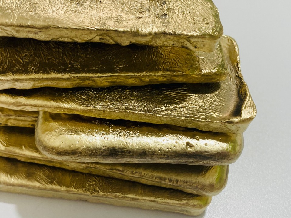 3100 Grams Scrap Gold Bar For Gold Recovery Melted Different Computer ...