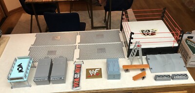 Vintage Hasbro WWF WCW 26 Figures 1990’s With Ring | eBay