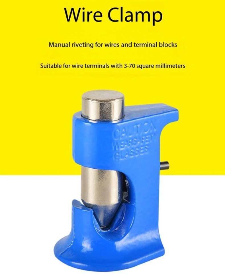 Wire Clamp Pliers Riveting Tool Terminal Crimper Impact Tool Terminal ...