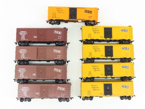 LOT of 9 HO Scale THB Toronto Hamilton Buffalo 40' Single Door Box Cars ...