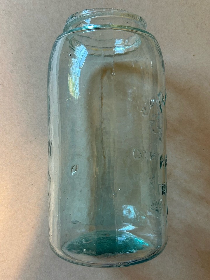 Mason’s CFJ Co. Patent Nov 30th 1858 Quart Fruit Jar With Ball Zinc Lid ...