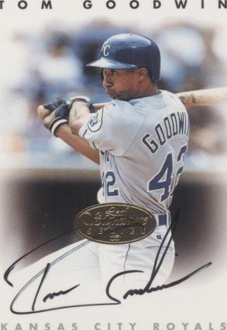 1996 Leaf Signature Series - Autographs Tom Goodwin Gold (AU) for sale ...