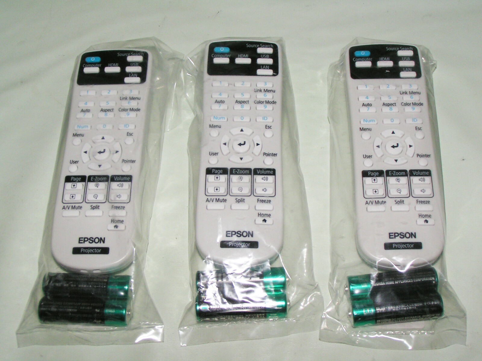 Lot of 3 NEW OEM Epson Remotes (#218906000) for PowerLite Projectors | eBay