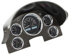 Dakota Digital 56 Ford Car Analog Gauge System Kit Black Alloy White ...
