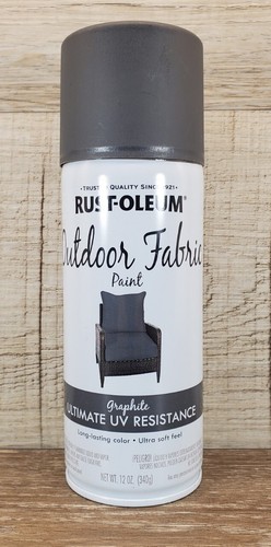 NEW Rust-Oleum Fabric Spray Paint GRAPHITE 12oz UV Resistance "Free ...