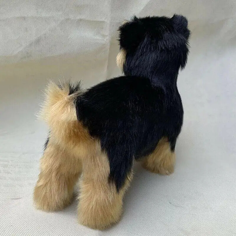 Simulation Toy Dog Realistic Yorkie Dog Puppy Lifelike Stuffed ...