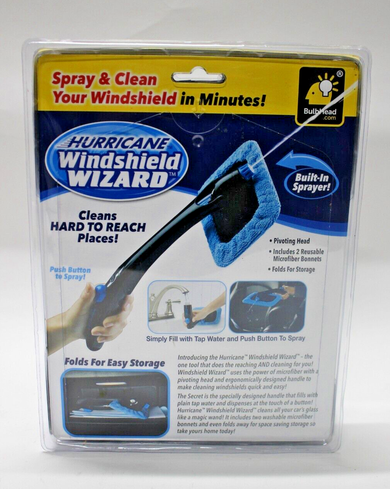 Hurricane Windshield Wizard Car Window Cleaner Kit With Built In ...