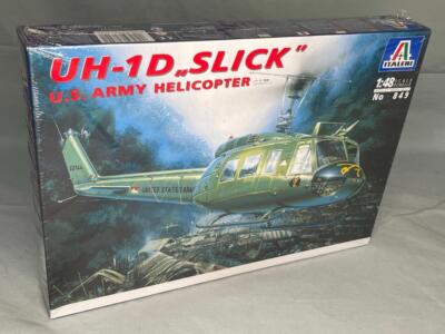 US Army UH-1D Slick 1:48 Scale Model Kit Helicopter Italeri No 849 New Sealed | eBay