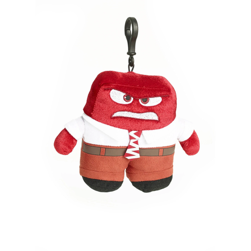 Inside Out Stuffed Toy Anger 8- Inch Plush with Zipper Clip ...