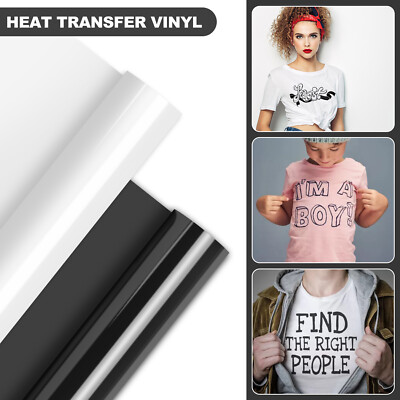 Heat Transfer Vinyl Roll Iron on Heat Press HTV T-shirt 12"x 5FT for ...