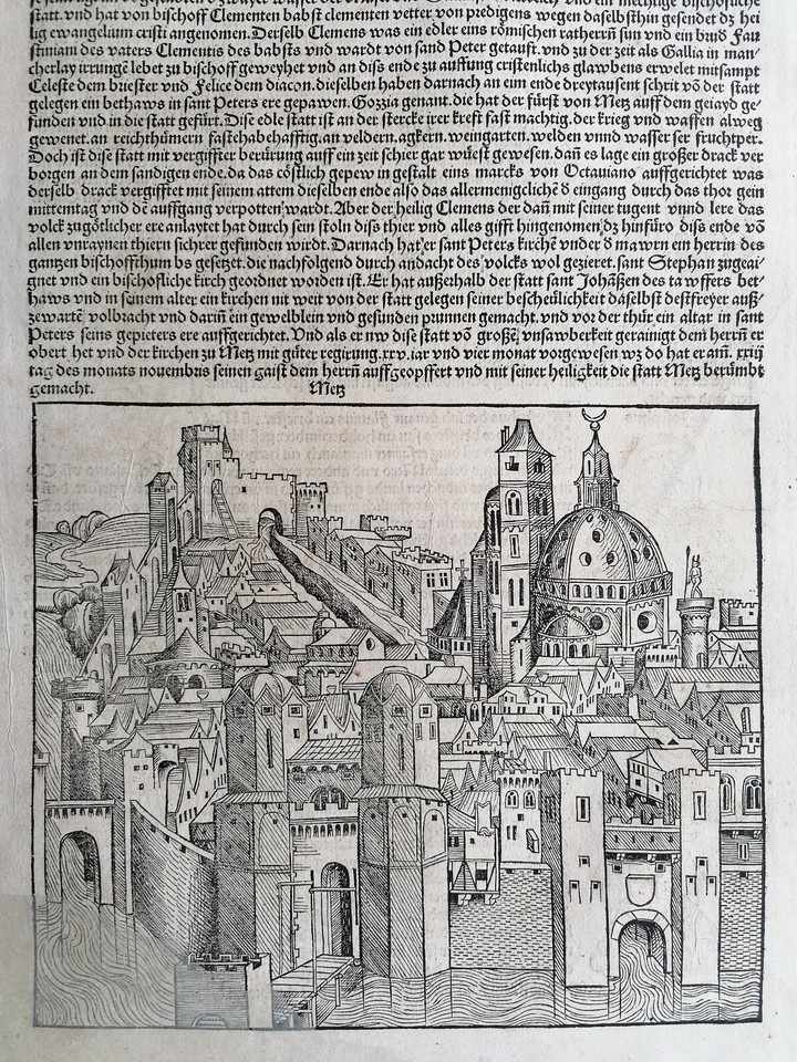 Original Inkunabel-Blatt Schedel Metz Frankreich 1493# | eBay