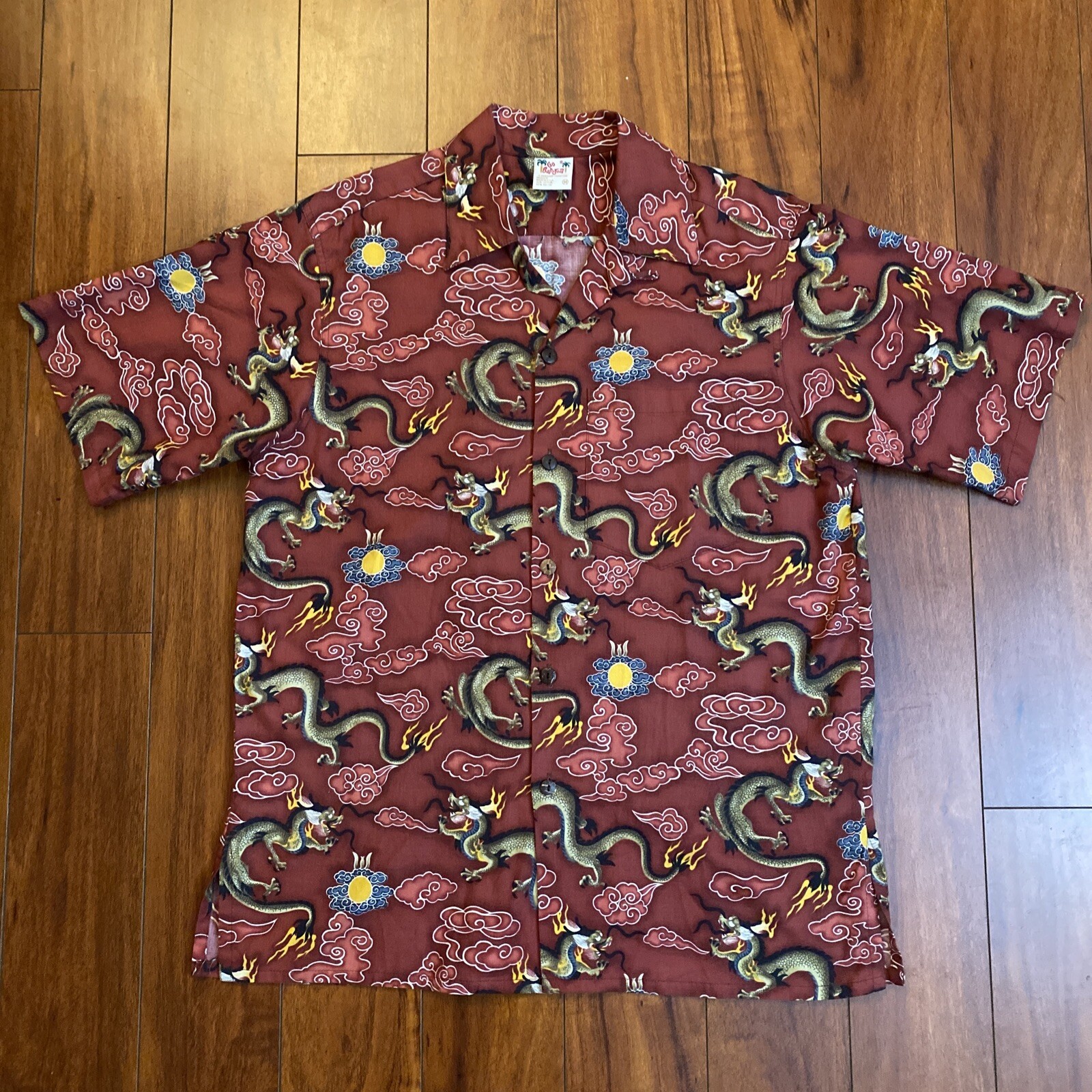 RARE Vintage Go Barefoot Hawaiian Aloha Shirt Men's M… - Gem RARE Vintage Go Barefoot Hawaiian Aloha Shirt Men's M… - Gem