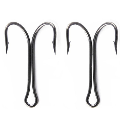 30pc Double Fishing Hook Toad Fishing Hook High Carbon Steel Frog Hook ...