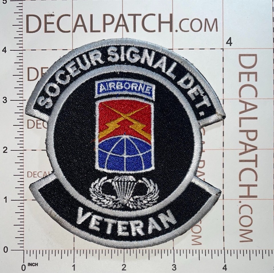 US Army 160th Signal Brigade Airborne Veteran Patch Iron-On New A117 | eBay