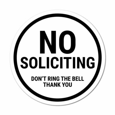 Do Not Ring The Bell Sticker Decal Window Sign Graphic Bin Car Safety ...