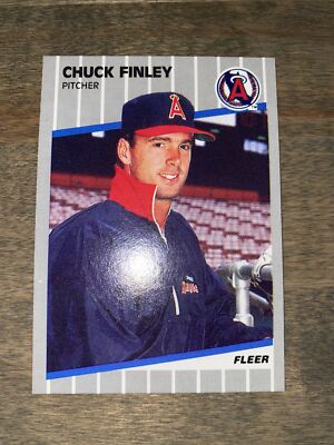 1989 Fleer Chuck Finley #477 California Angels Baseball Card A10 | eBay