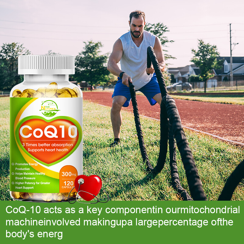 CoQ10 Coenzyme Q-10 300mg Capsules BIOPERINE Antioxidant Heart Energy ...