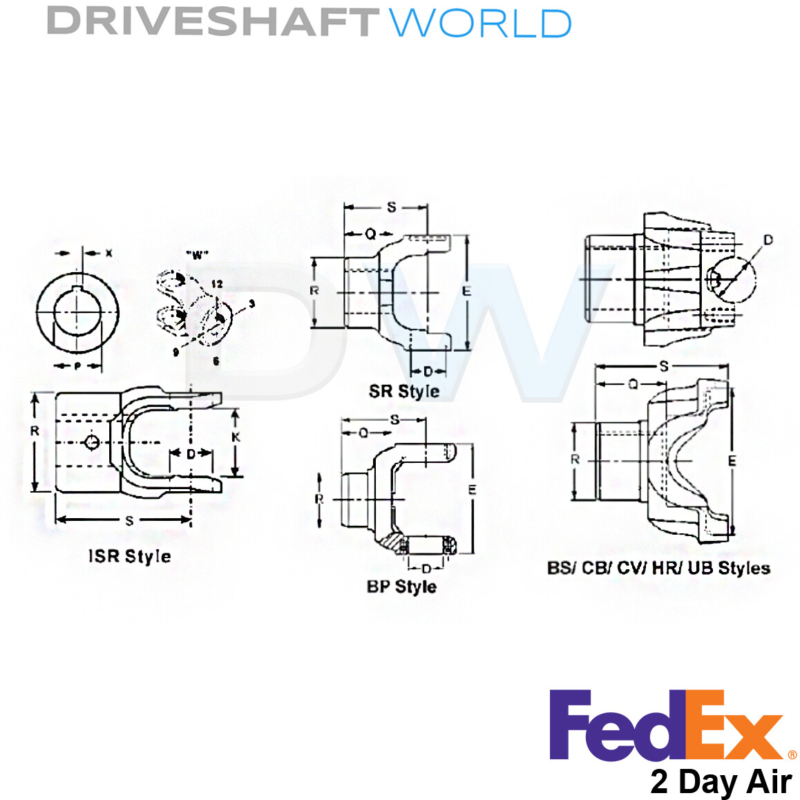 dana-spicer-1350-series-3-4-283-1-end-yoke-1-250-round-bore-keyway-0