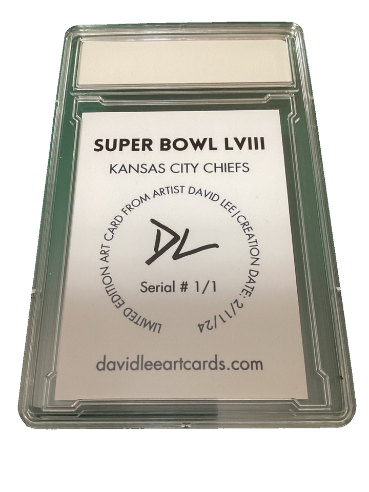 Patrick Mahomes & Mecole Hardman Artist Signed "Super Bowl" Refractor ...