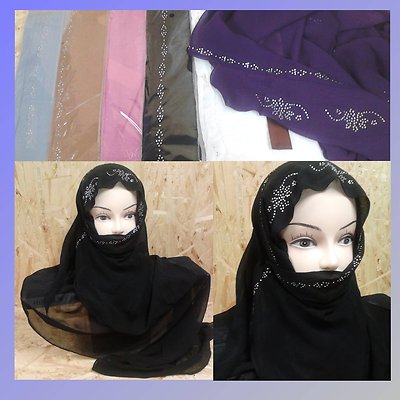 Kopftuch Kopfbedeckung Hijab Tuch islam Muslim Niqab Khimar (41) | eBay.de