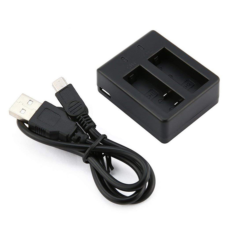 2 in 1 Dual Slot Battery Charging Cam Charger Camera Dock for EKEN ...