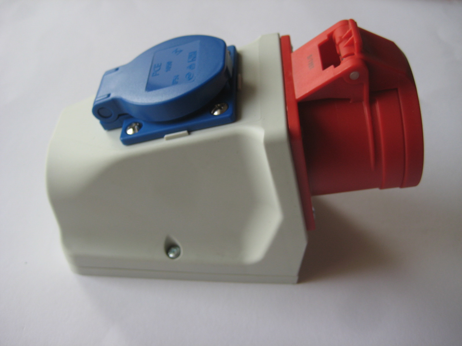 16A CEE Kombi WANDDOSE STECKDOSE 5-Polig + SCHUKO passend für 16A ...