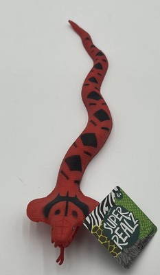 Life Like Squishy Stretchable Animals Red Cobra 11.5 Inches Long | eBay