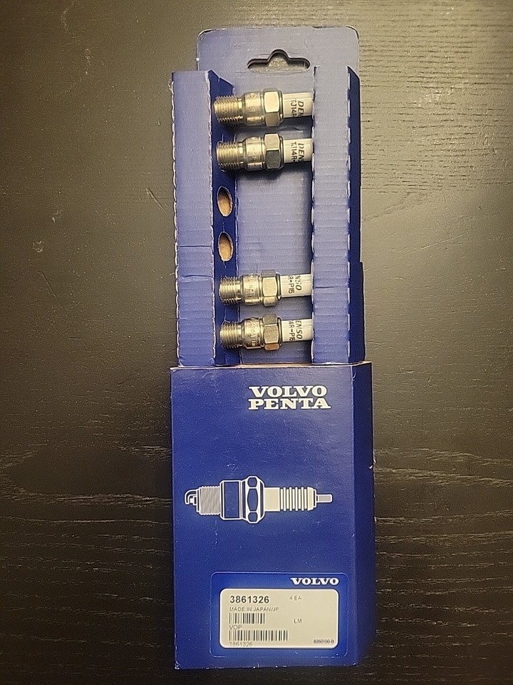 NEW OEM Volvo Penta Spark Plug Kit 4-pk 3861326 | eBay
