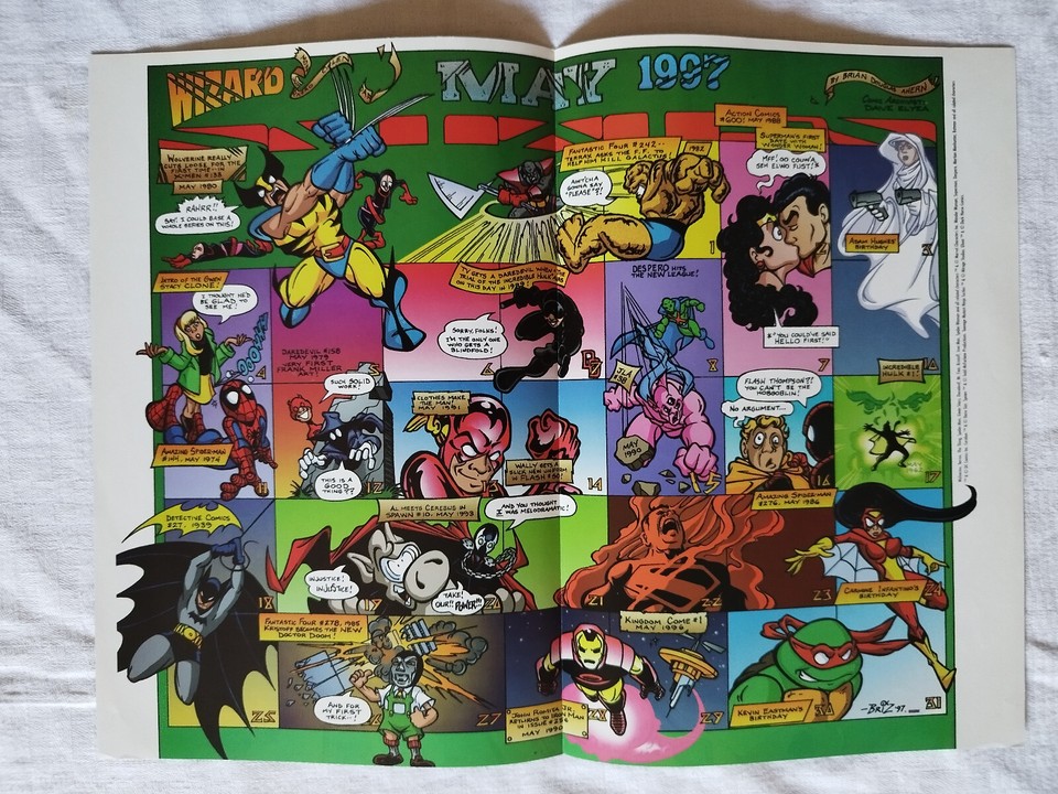 AMALGAM WIZARD COMICS PROMOTIONAL POSTER MARVEL DC COMICS | eBay