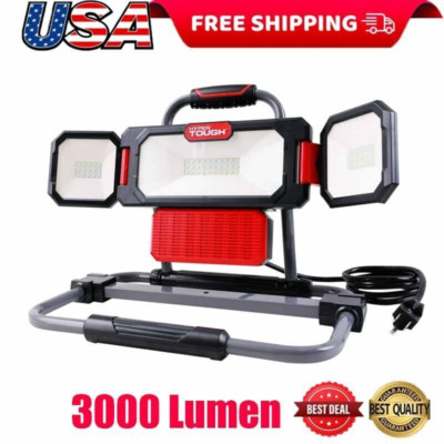 LED Work Light Portable Garage Shop Multidirectional 3000 Lm Jobsite ...