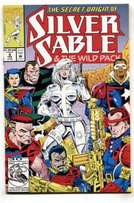 Silver Sable and the Wild Pack #9--1993--First Ernst Sablinova--Marvel ...