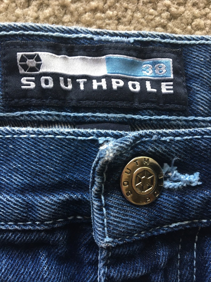 Vintage Southpole Denim Shorts Baggy Carpenter Loose Hip Hop Vintage Southpole Denim Shorts Baggy Carpenter Loose Hip Hop