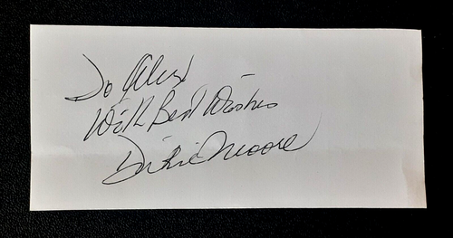 DICKIE MOORE AUTHENTIC AUTOGRAPH / HAND SIGNED NHL HOCKEY SIGNATURE ...