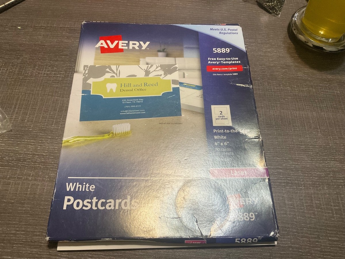 Postcards 3 Per Sheet Avery