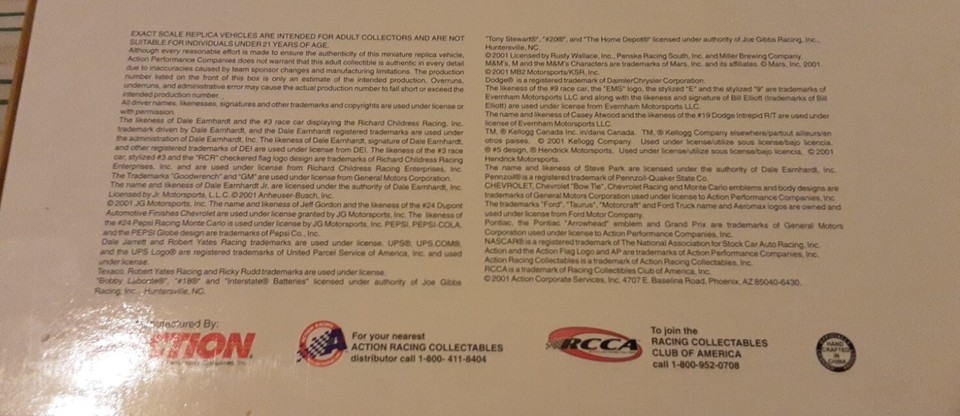 Bobby Labonte Autographed 1:24 2001 Gold Grand Prix Coca-Cola 1 of 1000 ...