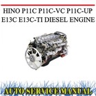 HINO P11C VC UP & E13C E13C-TI DIESEL ENGINE WORKSHOP REPAIR & PARTS MANUAL~DVD | eBay Australia