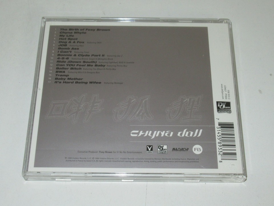 Foxy Brown ‎– Chyna Doll / Violator Records ‎– 314 558 933-2 CD Album ...