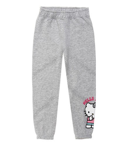 Freizeithose Kinder Mädchen Sporthose Hose Jogginghose Hello Kitty Grau