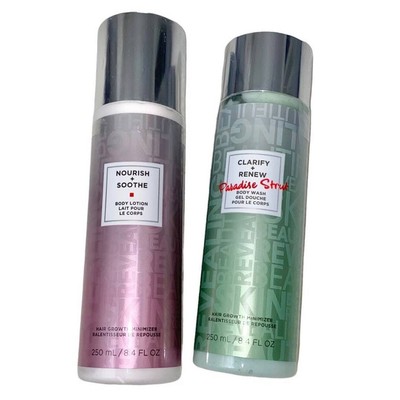 European Wax Center Nourish + Soothe Lotion & Clarify + Renew Body Wash ...
