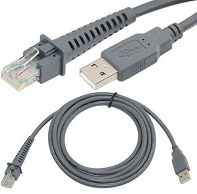 Symbol USB Cable 2 M For Barcode Scanner LS2208 LS3578 DS9208 LS9208 ...