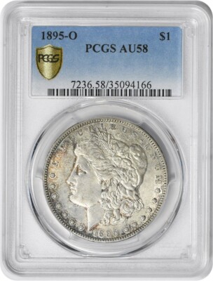 1895-O Morgan Silver Dollar AU58 PCGS | eBay