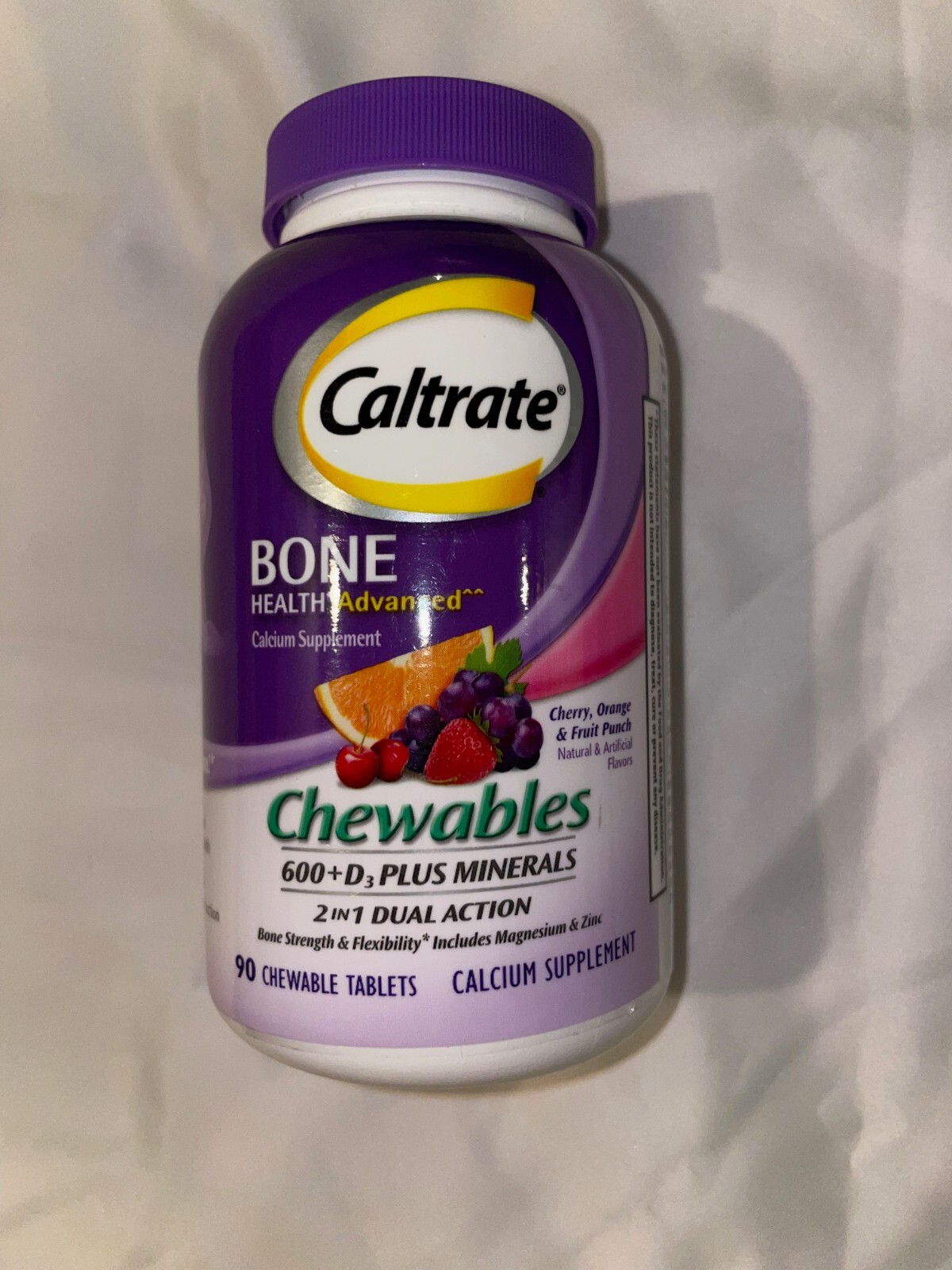 Caltrate Chewables 600 Plus D3 Plus Minerals Calcium Vitamin D