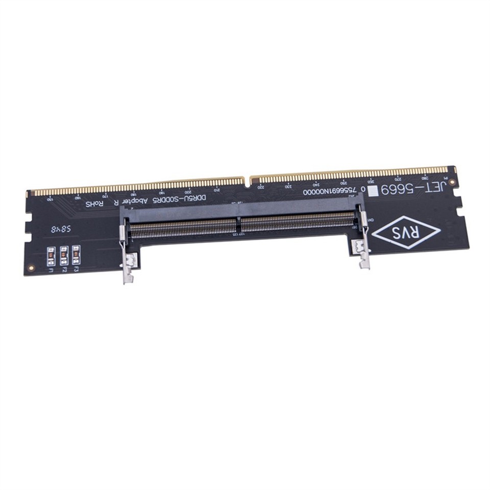 DDR3 DDR4 DDR5 Laptop to Desktop Memory Adapter Card SO-DIMM To PC DIMM ...