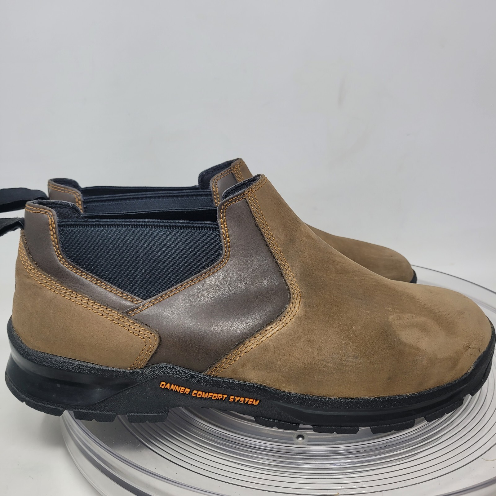 DANNER Crafter Romeo Chelsea Brown Leather Work Shoes 11.5 EE WIDE ...