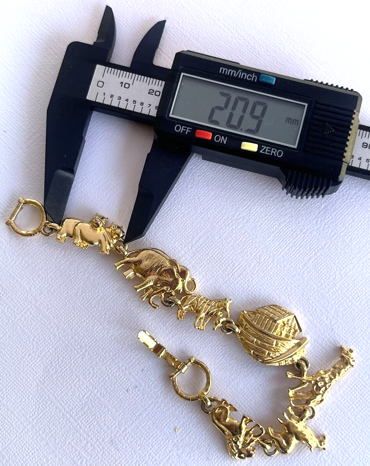 Premier Designs Gold Plated Noah's Ark Charm Bracelet Signed PD 7" | eBay