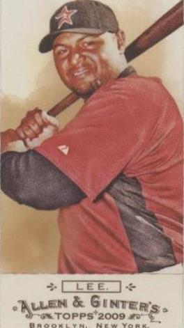 2009 Topps Allen & Ginter's - Carlos Lee #72 Mini Allen & Ginter Back ...