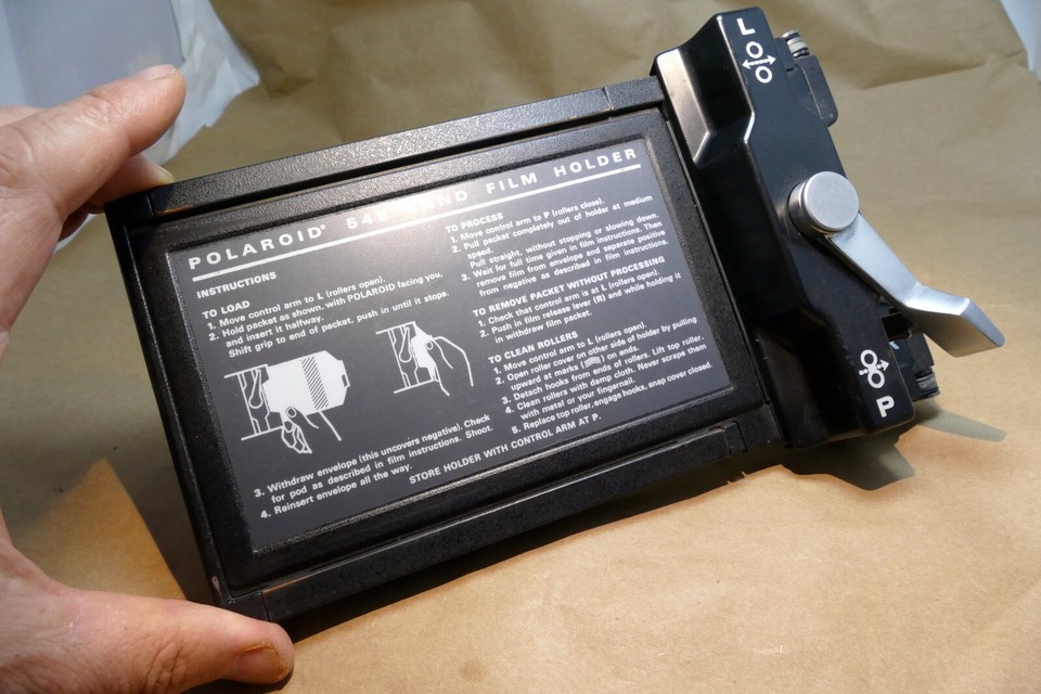 Polaroid 545 Land Film Holder 4x5 Sheet Films +7 Kodak ReadyLoad T-Max ...
