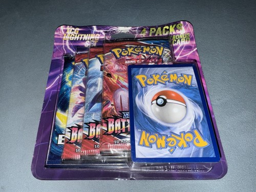 Pokemon TCG Lightning Set 4 Packs +1 Bonus Card Battle Styles ...