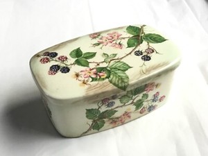Palissy England Royal Worcester Spode blackberry design porcelain Box ...