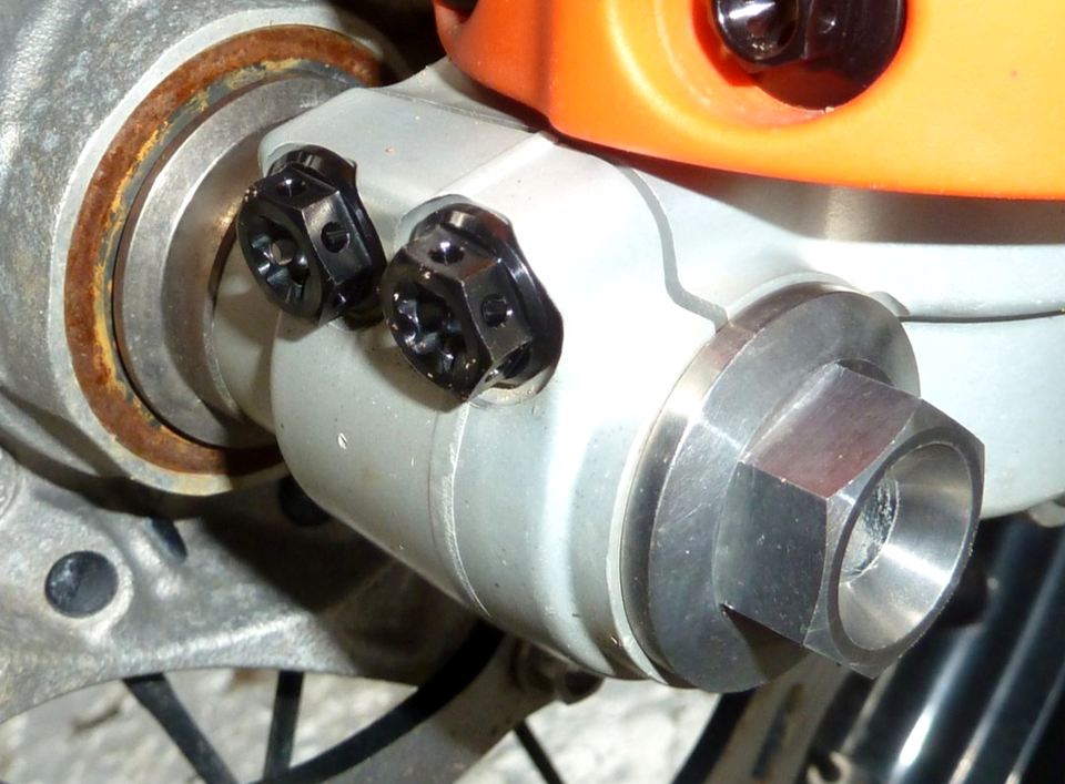 KTM 250 XCF 2007-2026 FRONT FORK PINCH CLAMP BOLTS TITANIUM DUAL DRIVE ...